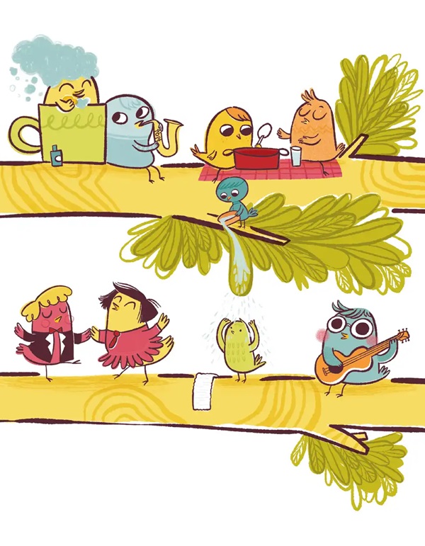 Pío, el polluelo dormilón